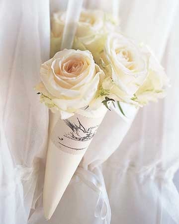 Inspired to Flower: Flower Cones for the Aisle